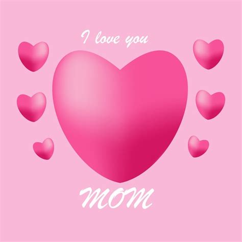 Premium Vector Love For Mom Decoration Sticker Premium Vector Love For Mom Decoration Sticker