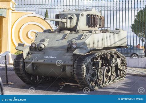 Light Tank Stuart M5a1 Used In Angola In 1956 Editorial Photo Image Of Exhibition Travel