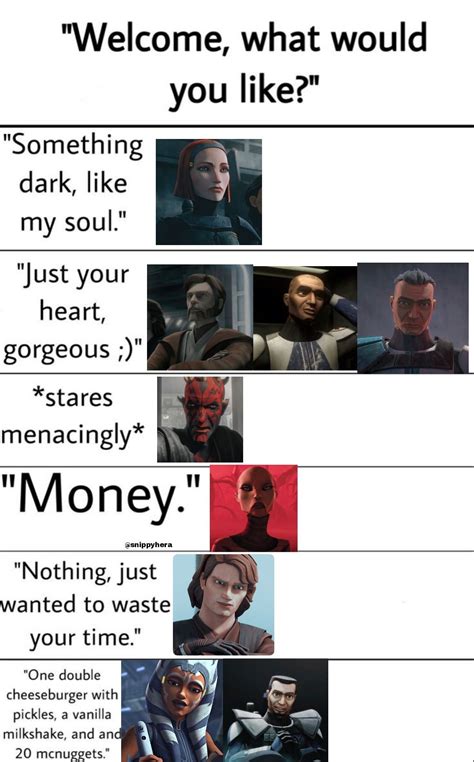 Clone Wars Chart 🫡 Star Wars Humor Star Wars Facts Star Wars Icons