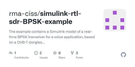 github rma ciss simulink rtl sdr bpsk example the example contains a