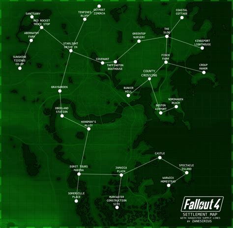 Fallout 4 Printable Map