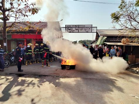 နတ်မောက်မြို့နယ် မြို့မဈေးကြီး မီးဘေးအန္တရာယ်ကြိုတင်ကာကွယ်ရေး သရုပ်ပ