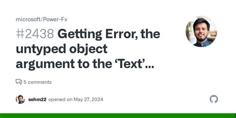 Getting Error The Untyped Object Argument To The ‘text Function Has An Incorrect Type · Issue