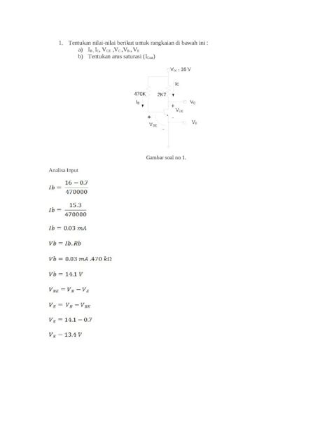 Doc Soal Bias Transistor Dokumen Tips
