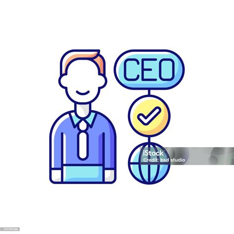 Ceo Rgb 컬러 아이콘 0명에 대한 스톡 벡터 아트 및 기타 이미지 0명 감독 개념 Istock