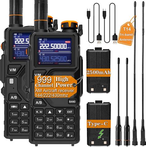 Baofeng 5rm Ham Radio 10w Handheld Upgraded Of Uv 5r Walkie Talkies Long Range