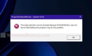 Failed To Load OnlineFix Dll From The List Error Code
