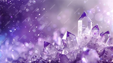 Premium Photo Purple Crystals With A Purple Background And A Purple