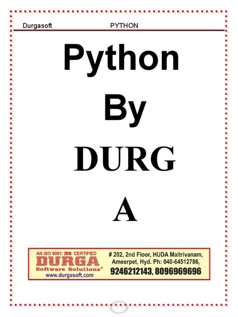 Python Durga Notes Pdf Python Programming Language Boolean Data