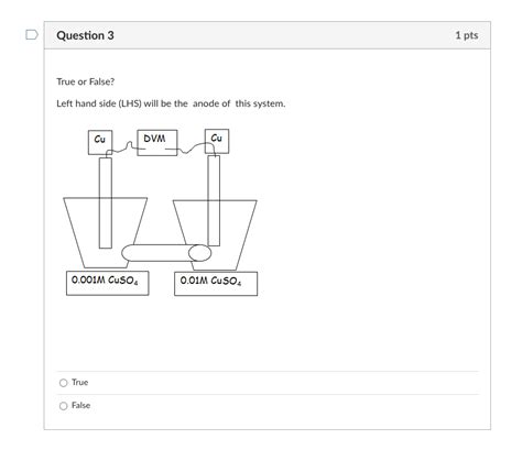 solved true or false left hand side lhs will be the anode