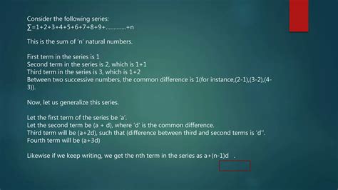 Arithmetic Progression Ppt