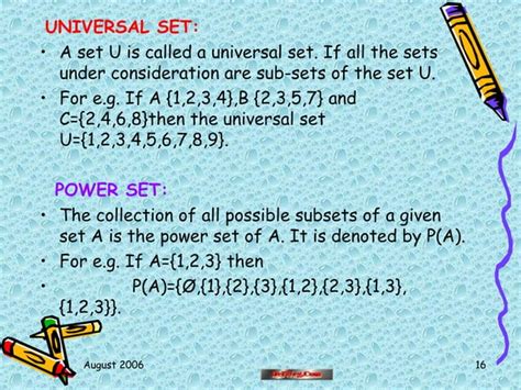 Introduction To Sets Ppt Physics Science