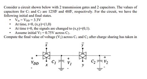 Solved Consider A Circuit Shown Below With 2 Transmission