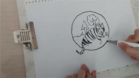 آموزش نقاشی ببر در جنگل Youtube