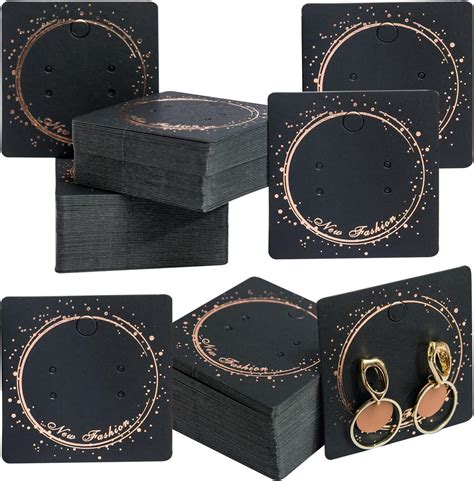 100pack Earring Cards For Display Necklace Display Jewelry