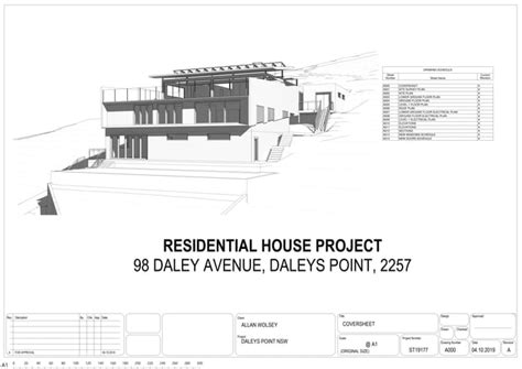 Residential House Project Sample Wd Drawings Nsw Pdf