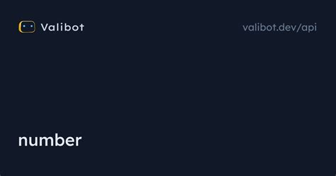Number Valibot