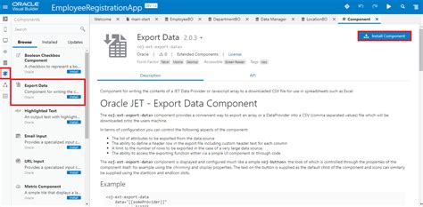 How To Export Business Data And Visual Builder Cloud Service Vbcs