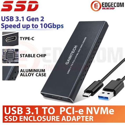 Jual Casing External Usb Ssd M Nvme Gaintech Di Seller Edgecom Ancol Kota Jakarta Utara