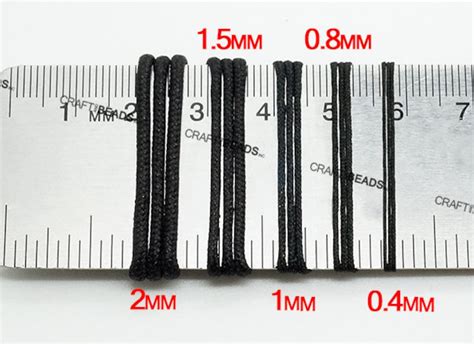 0 4MM 0 8MM 1MM 1 5MM 2MM Black Chinese Knot Nylon Shamballa Macrame