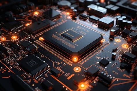 Premium Photo Circuitry Texture With Futuristic Concept