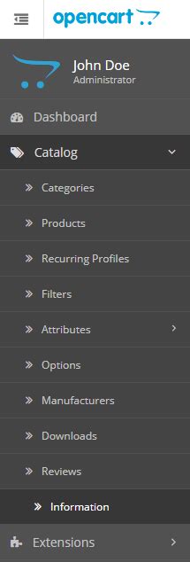 Opencart 2x3x How To Manage Footer Links Zemez Support
