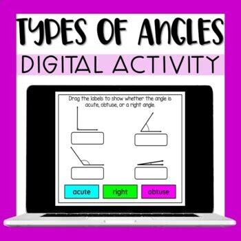 Classifying Types Of Angles Digital Activity By Joyful Learning Megan Joy