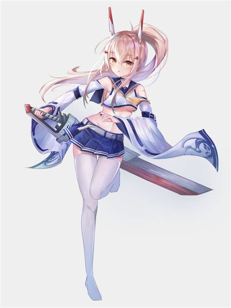 Safebooru 1girl Absurdres Arm Belt Armpits Ayanami Azur Lane Azur