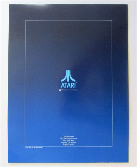 Vintage Atari Logo Folder 1982 Arcade Games Coin Division Promotional Retro Nos 4575729180