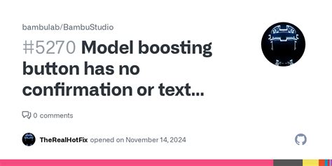 Model Boosting Button Has No Confirmation Or Text Prompt · Issue 5270