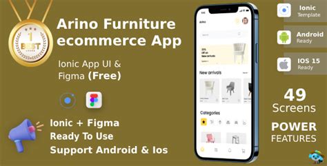arino android ios figma ui kit ionic code market