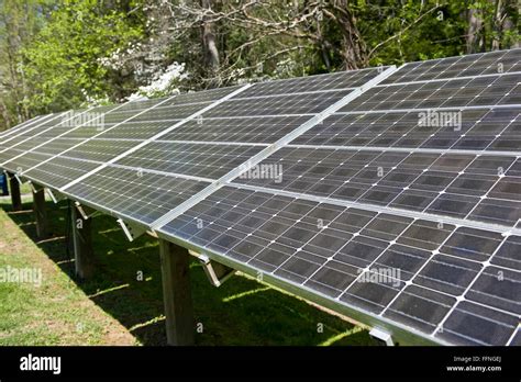 Solar Energy Panel Array Stock Photo Alamy