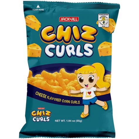 Jack N Jill Chiz Curls 55g Chips And Crackers Walter Mart