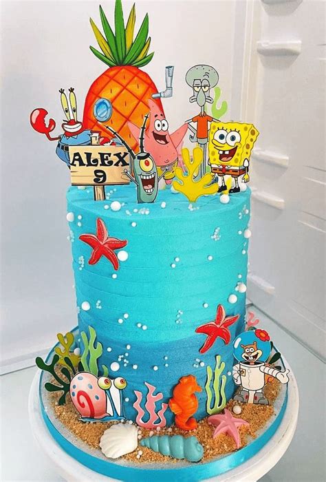 Spongebob Squarepants Birthday Cake Ideas Images Pictures Spongebob