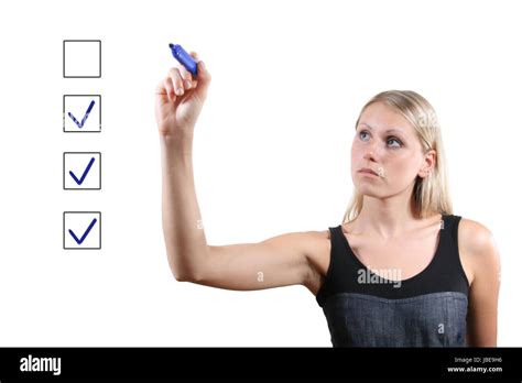 Selection Check Mark Cut Out Stock Images Pictures Alamy