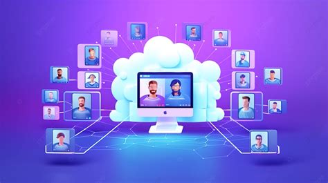 가상 화상 회의 3d 일러스트 가상 회의 화상 회의 영상 통화 배경 일러스트 및 사진 무료 다운로드 Pngtree