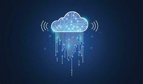 Cloud Computing Concept Design Digital Data Transform Download And Upload Cloud Technology