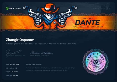 Zhangir Ospanov On Linkedin Ну че пацаны Htb Hackthebox Dante Prolabs Htb