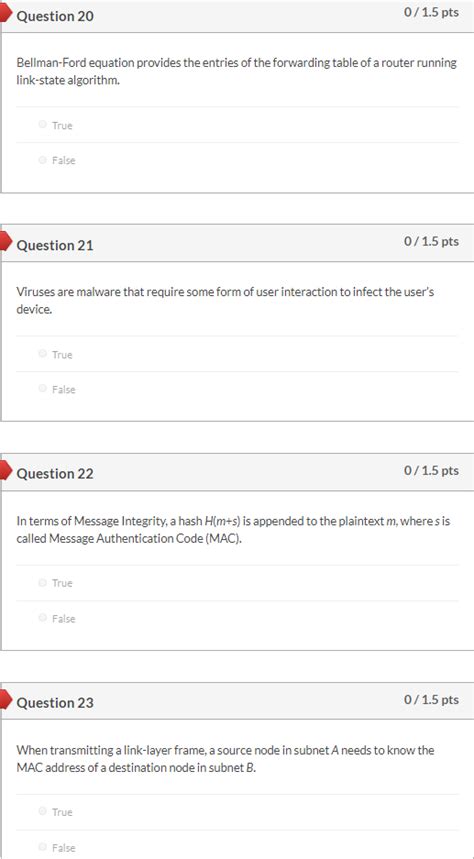 Solved Question 20 0 1 5 Pts Bellman Ford Equation Provides