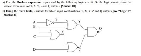 Solved A Find The Boolean Expression Represented By The Chegg Com