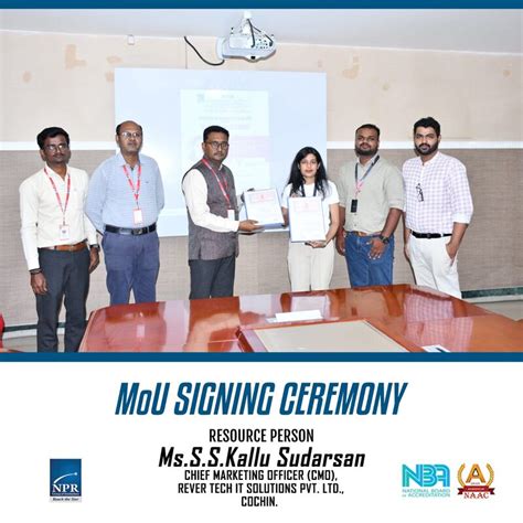 Nprcet Nprgi Collaboration Revertech Futureofmanagement Mba Dr