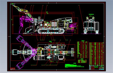 Zwy 055l型煤矿用挖掘式 装载机 Autocad 2000 模型图纸下载 懒石网