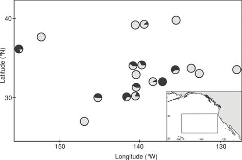 Circles Indicate Sampling Stations And Dark Fill Indicates The
