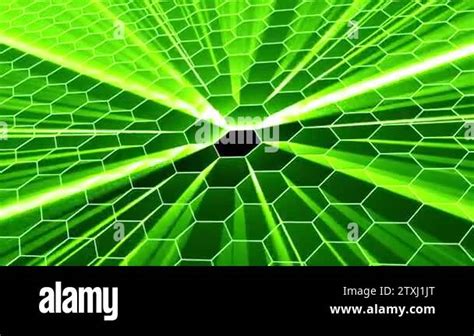 Shiny Hexagonal Grid Net Field Landscape Seamless Loop Drawing Motion Graphics Animation