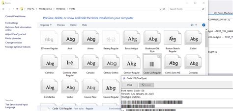 Printing C Code 128 Does Not Print Out Stack Overflow
