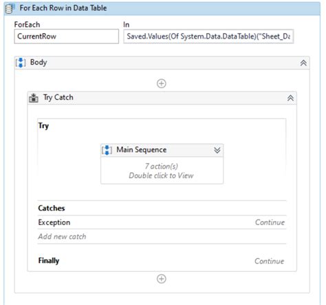 Continue For Each Loop After Exception Studio Uipath Community Forum