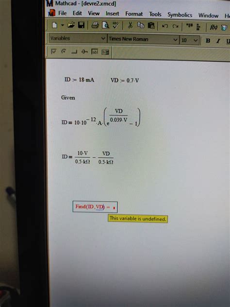 Solved Ptc Mathcad 15 Equation Solving Problem Ptc Community
