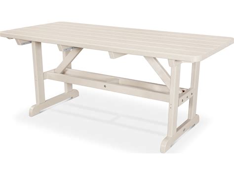 Polywood® Park Recycled Plastic Rectangular Patio Picnic Table Pwpt3672