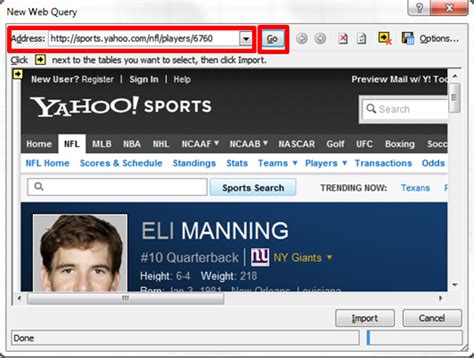 excel importing external data from website excellent tips