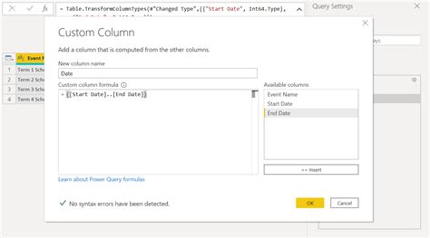 Convert A Date Range To A List Of Dates With Power Query — Apex Insights Power Bi Tips And Tricks